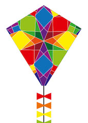 Eco Line Galaxy 20 inch Kite - - Fat Brain Toys