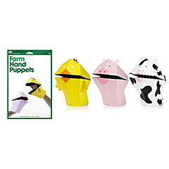 Hand Puppets - Farm - - Fat Brain Toys