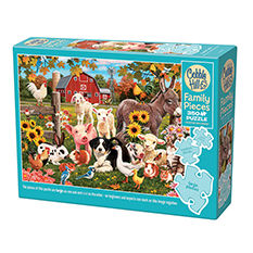Farmyard Folly Family Pieces Puzzle - 350 pc - - Farm Toys