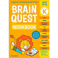Brain Quest Math Workbook - Kindergarten - - Fat Brain Toys