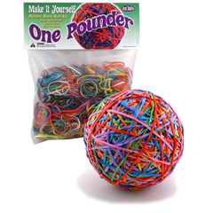 The One Pounder Rubber Band Ball Kit - - Fat Brain Toys