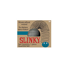 Silver Retro Slinky in Blue Box - - Fat Brain Toys