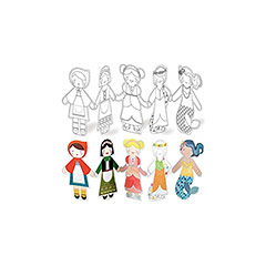 Craft + Color - Fairy Tales Paper Chain - - Fat Brain Toys