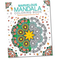 Marvelous Mandala Coloring Book - - Fat Brain Toys