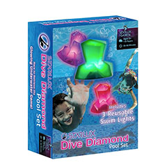 Light-Up Dive Diamond Pool Set - - Fat Brain Toys