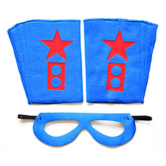 Superhero Blaster Cuffs and Mask Combo - - Fat Brain Toys