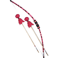 Pink Camo Bow & Arrows Set with Bulls Eye - - Fat Brain Toys