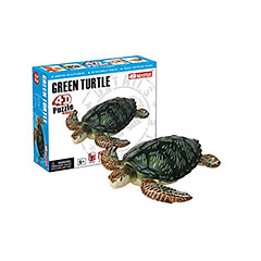 4D Green Turtle Puzzle - - Fat Brain Toys